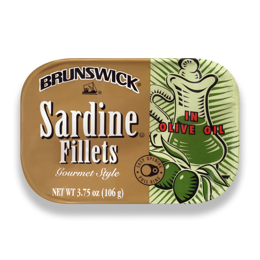 Brunswick Sardines in Olive Oil 3.75 oz (Pack of 13) by Brunswick